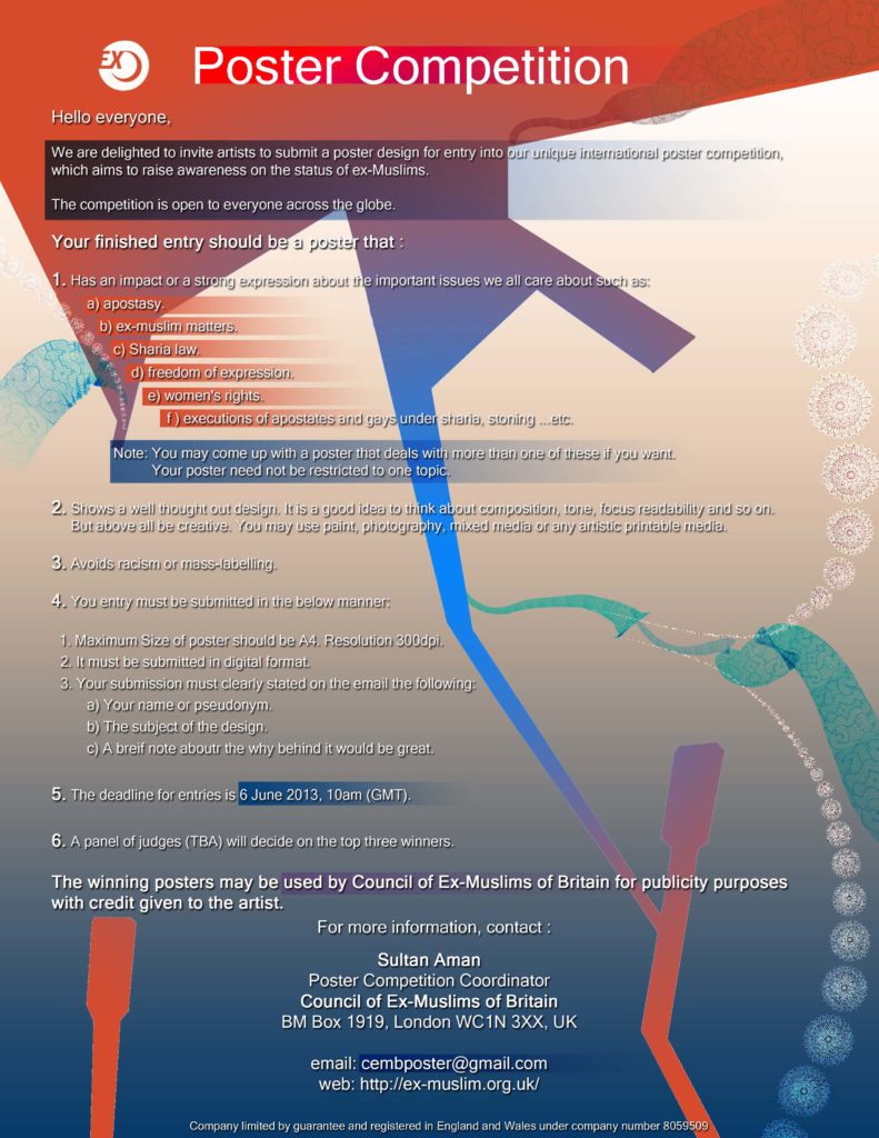 Ex-Muslim Poster Competition | Council of Ex-Muslims of Britain - CEMB